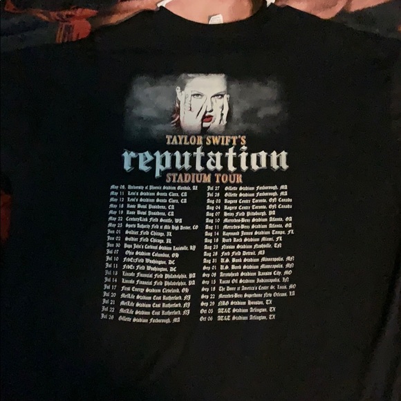 Taylor Swift | Tops | Taylor Swifts Reputation Stadium Tour Shirt ...